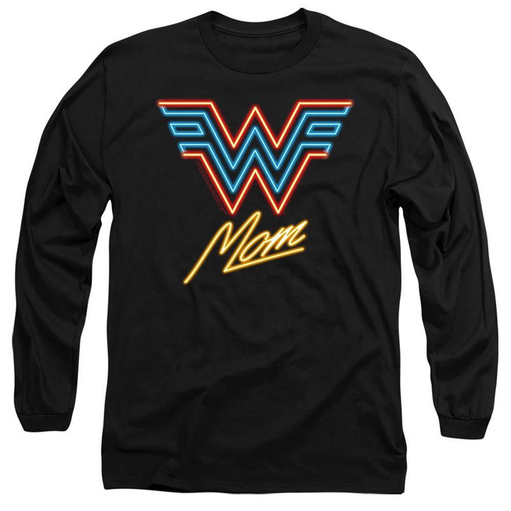 Wonder Woman 84 Wonder Mom Neon Long Sleeve Adult T-shirt
