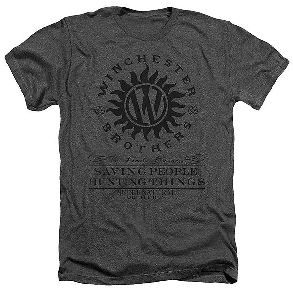 Supernatural Winchester Anti Possession Adult Heather T-shirt