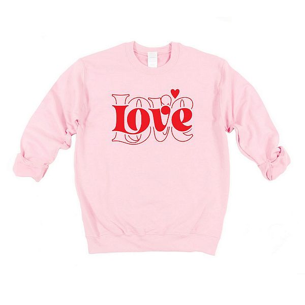 Love Heart Stacked Sweatshirt