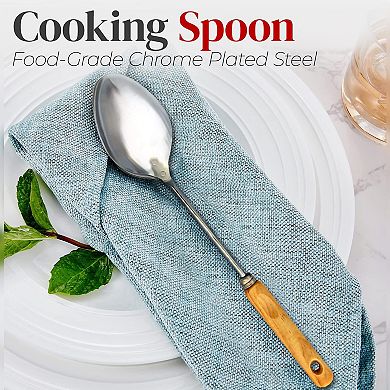 Alpine Cuisine Stainless Steel Chrome Plate Spoon 13 Inch With Heat ...