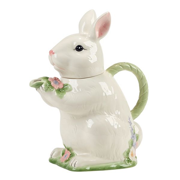 Certified International Easter Morning 3D Bunny Teapot
