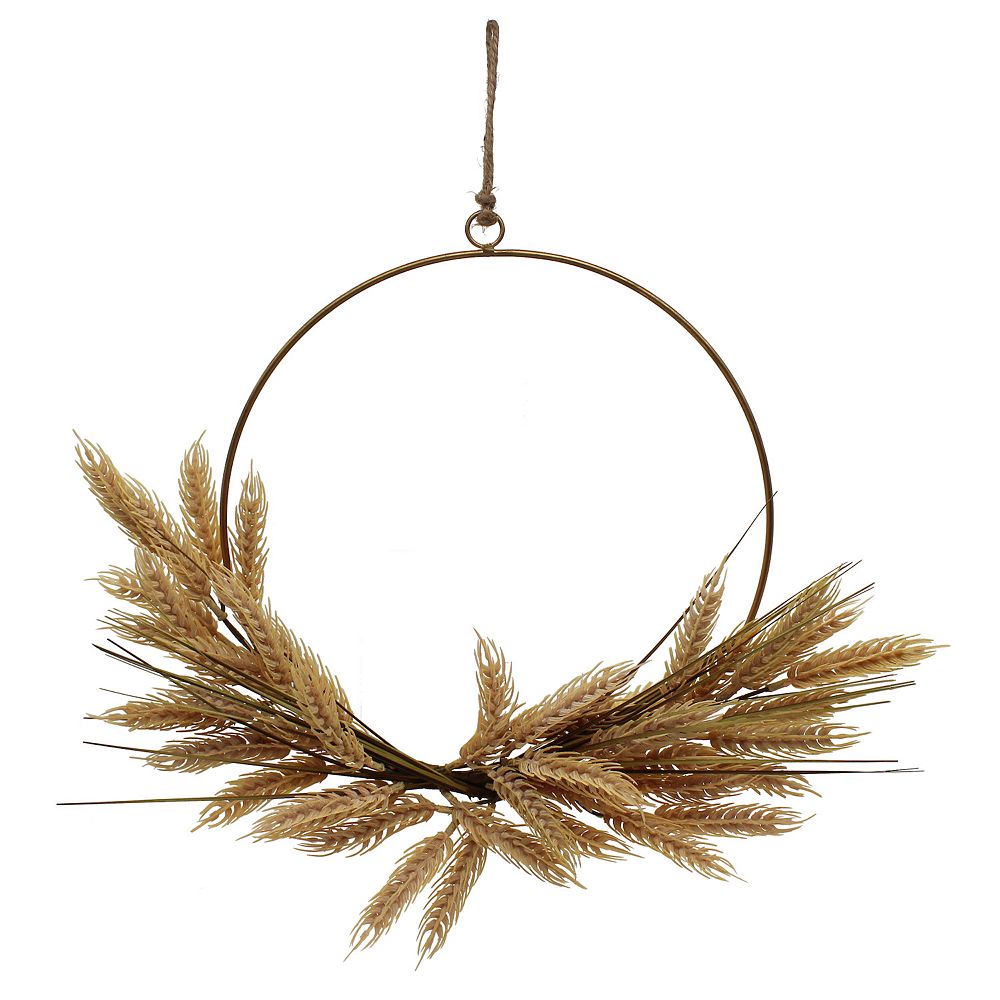 Artificial Mini Asymmetrical Wheat Wreath