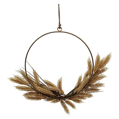 Artificial Mini Asymmetrical Wheat Wreath