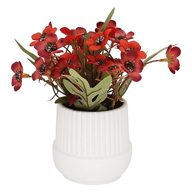 Artificial Red Bud Mini Botanical