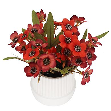 Artificial Red Bud Mini Botanical