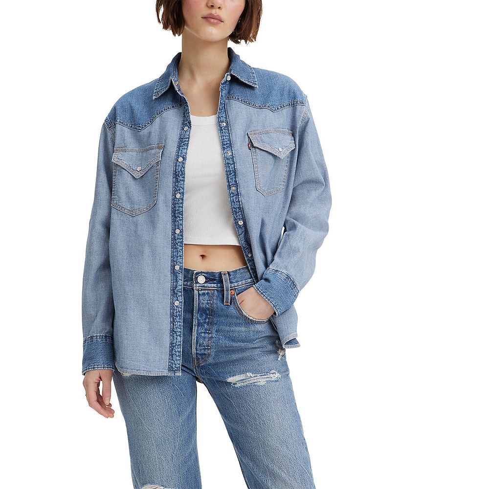 Womens Levi's® Dylan Oversized Western Shirt