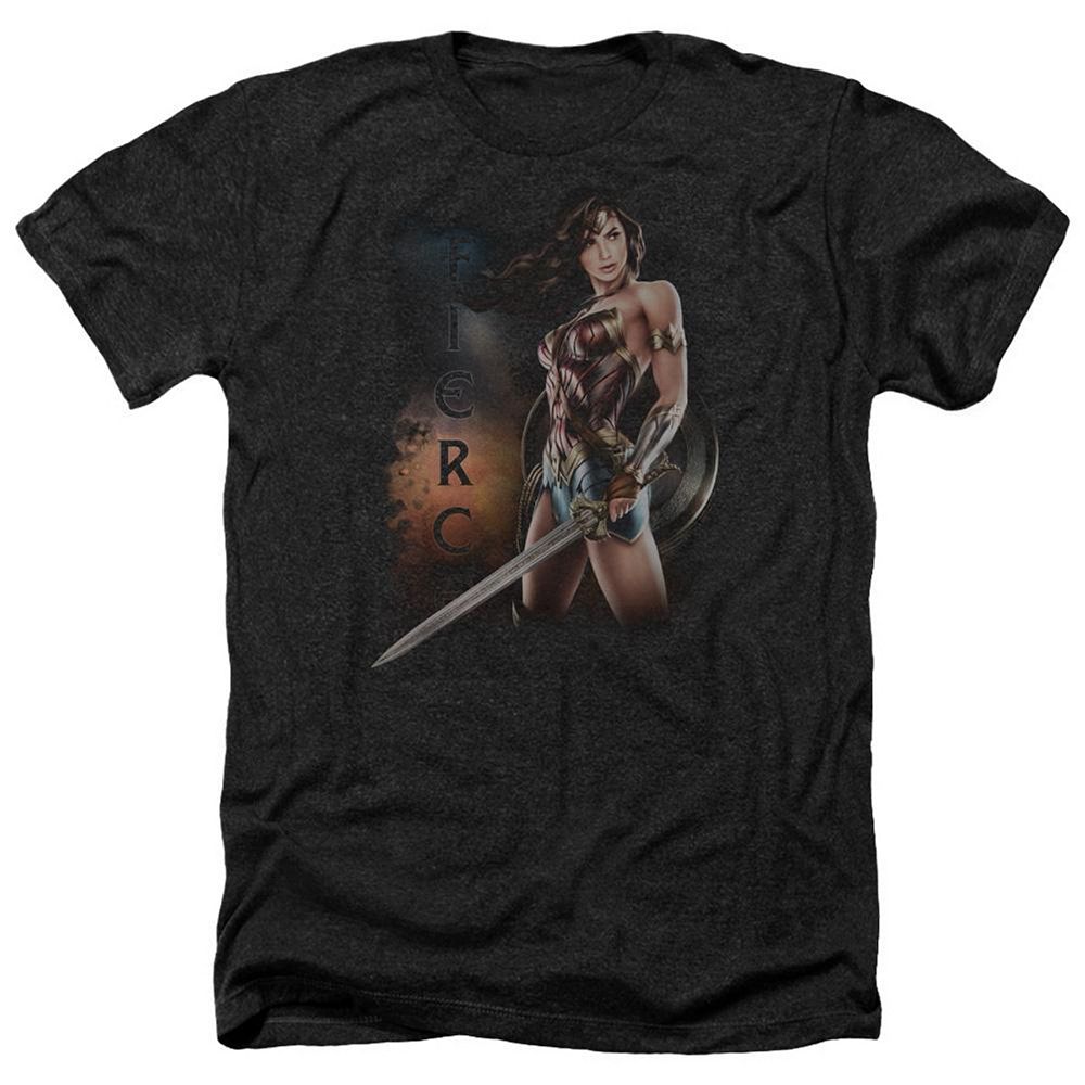 Wonder Woman Movie Fierce Adult Heather T-shirt