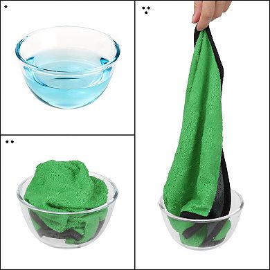 Household Soft Microfiber Kitchen Towels With Hang Loop 8 Packs 12" X 16"