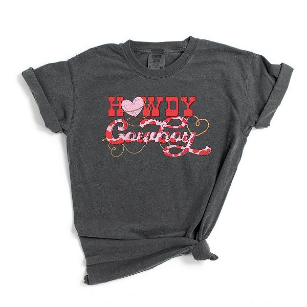Howdy Cowboy Garment Dyed Tees