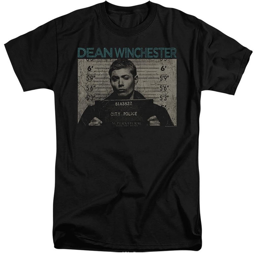 Supernatural Dean Mug Shot Short Sleeve Adult Tall T-shirt