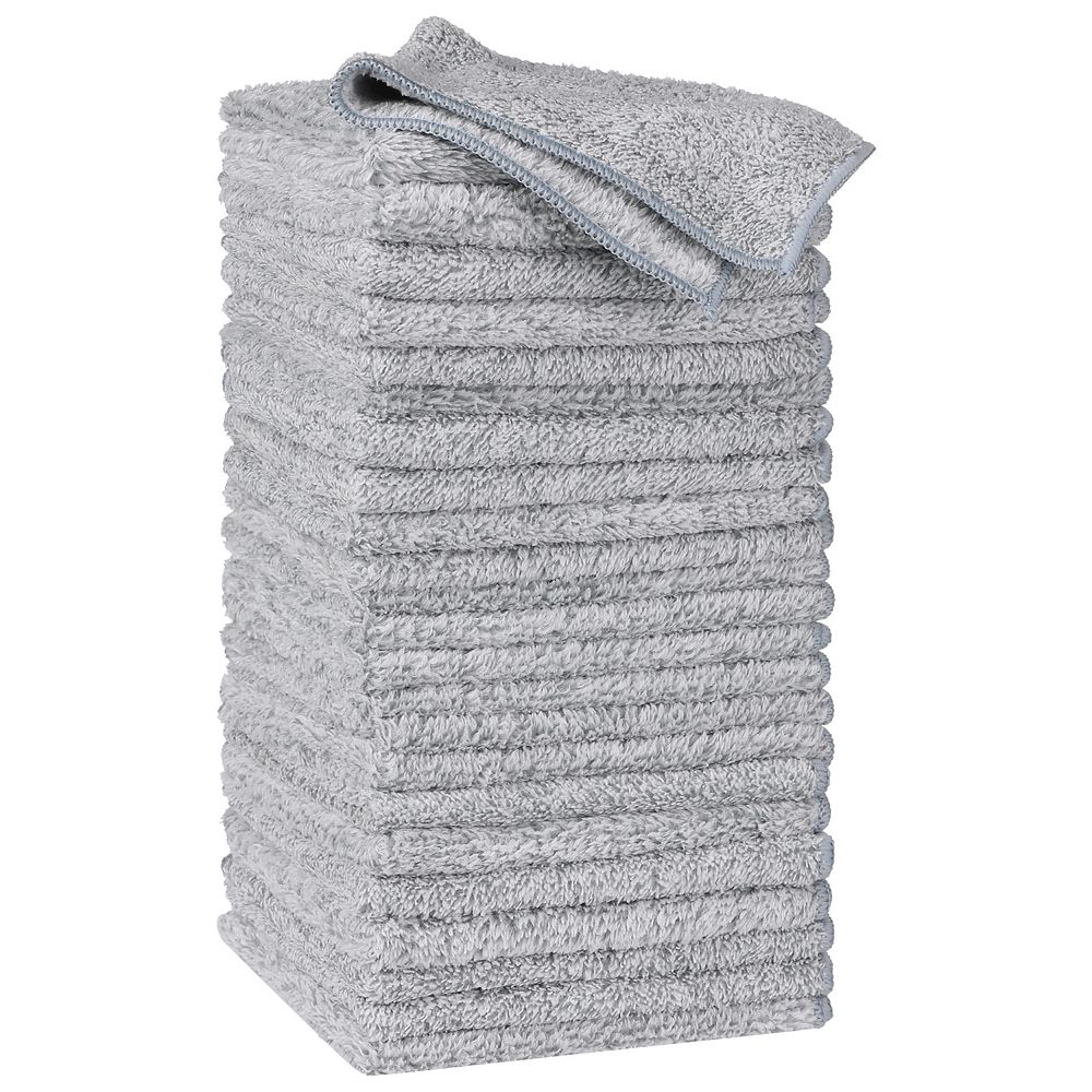 Gray Microfiber Cleaning Cloths, Ultra Soft Absorbent Lint Free ...