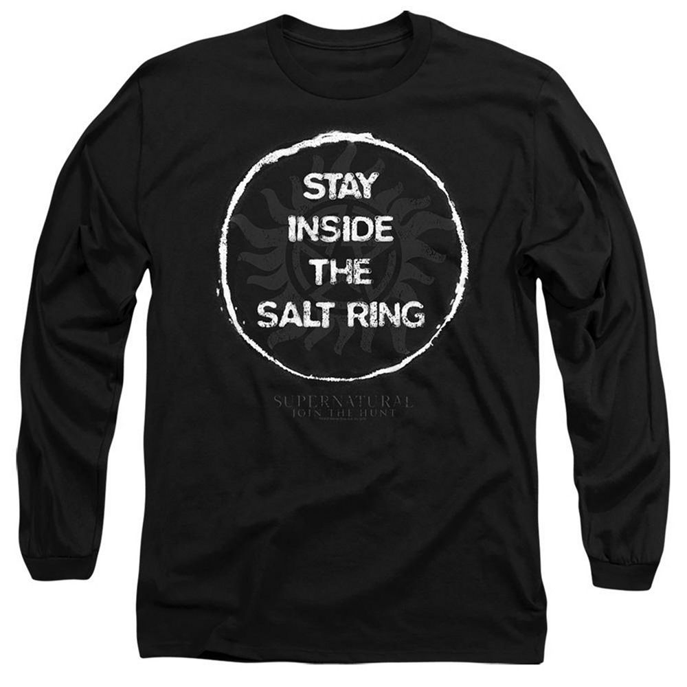 Supernatural Stay Inside The Salt Ring Long Sleeve Adult T-shirt