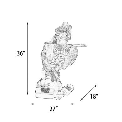 Parrot Butler Statue Margaritaville Theme Decor