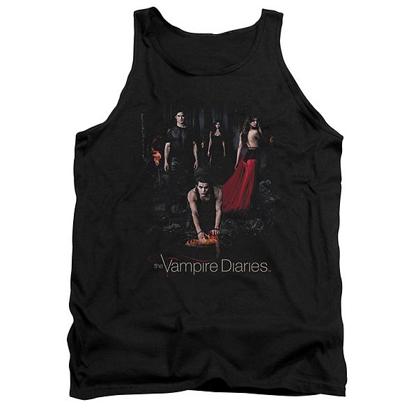 Vampire Diaries Fire Adult Tank Top