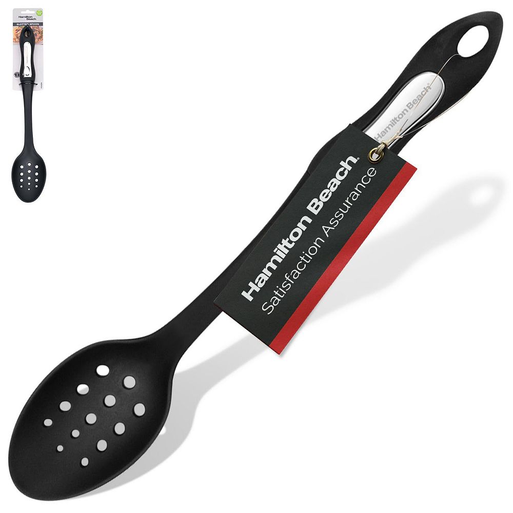 Hamilton Beach Cooking Slotted Spoons, Non-stick Cookware, Comfortable ...