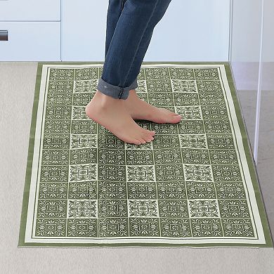 Waterproof Large Anti-slip Foot Wipe Mat No Washing Kitchen Floor Mat ...