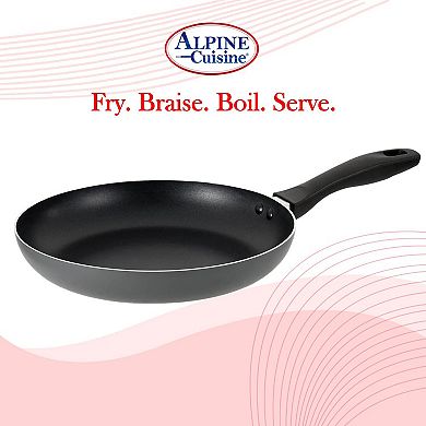 Alpine Cuisine Aluminium Nonstick Coating Frying Pan Gray 10in With ...