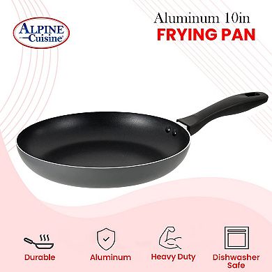 Alpine Cuisine Aluminium Nonstick Coating Frying Pan Gray 10in With ...