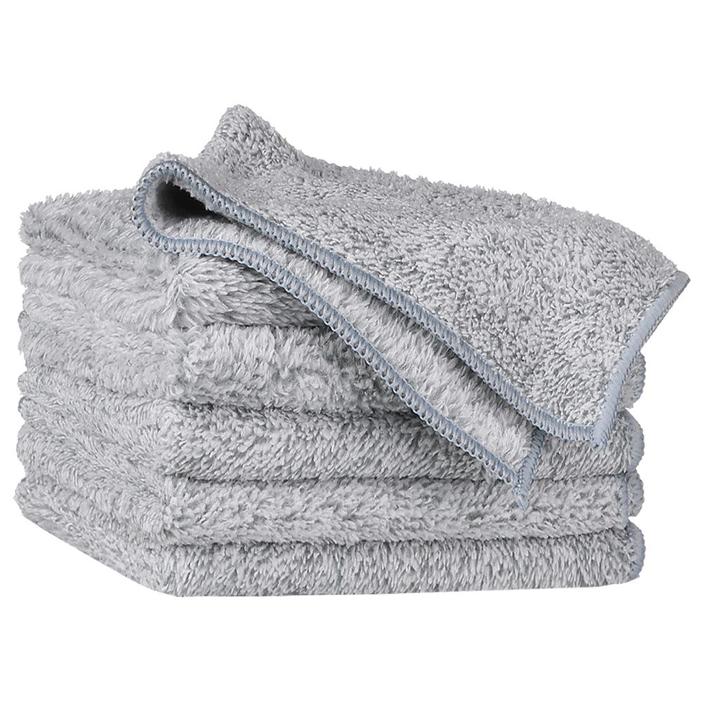 Gray Microfiber Cleaning Cloths, Ultra Soft Absorbent Lint Free ...
