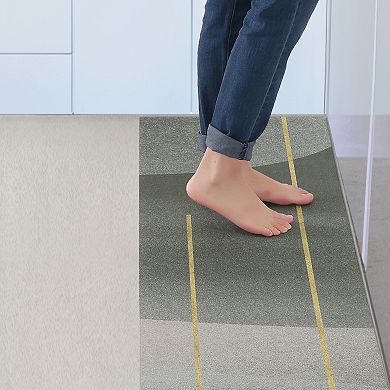 Geometric Modern Kitchen Rug, Non-slip Kitchen Runner Rug, 16" X 47"