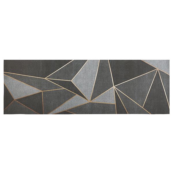 Geometric Modern Kitchen Rug, Non-slip Kitchen Runner Rug, 16" X 47"