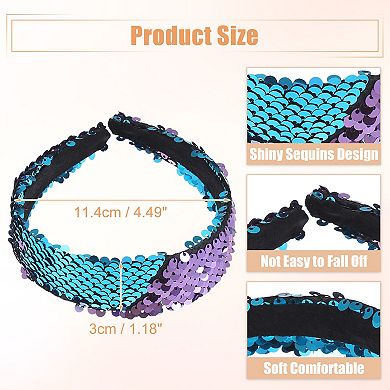 Sequin Headband Sparkle Headbands Shiny Elastic Fashion Headbands ...