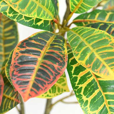 Croton Artificial Tree Floor Decor