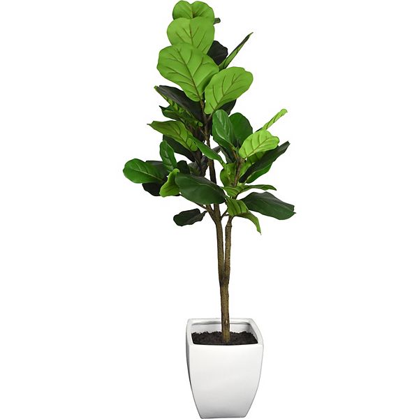 Artificial Fiddle Fig Tree Floor Decor