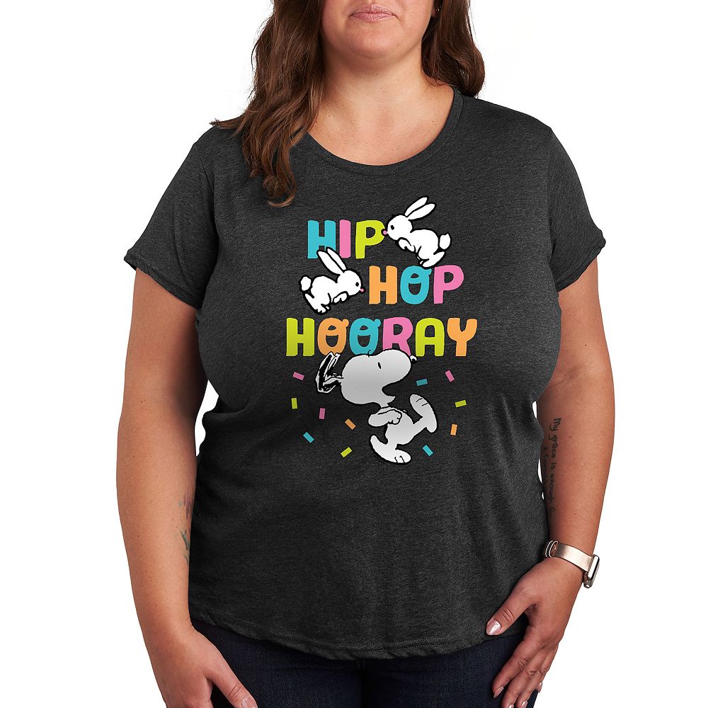Plus Peanuts Snoopy Hip Hop Hooray Graphic Tee