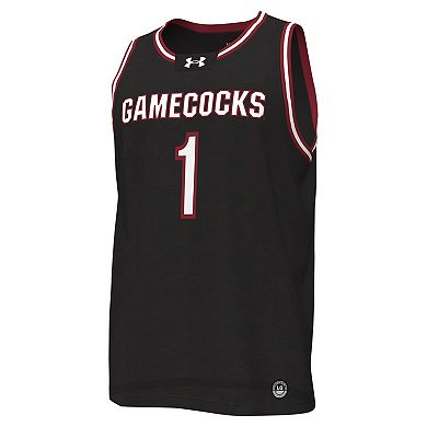 Men's Under Armour #1 Black South Carolina Gamecocks Replica Basketball ...
