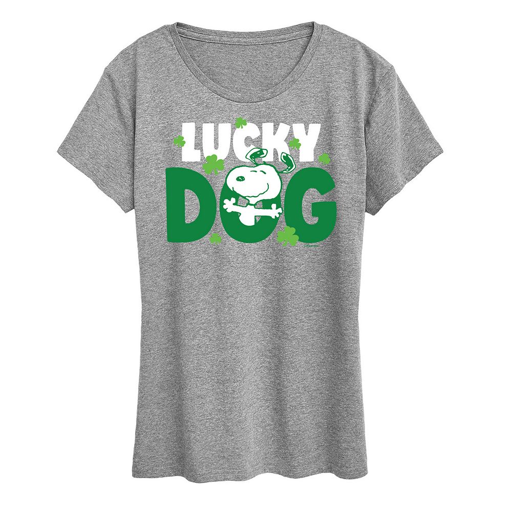 Women's Peanuts Snoopy Lucky Dog Graphic Tee