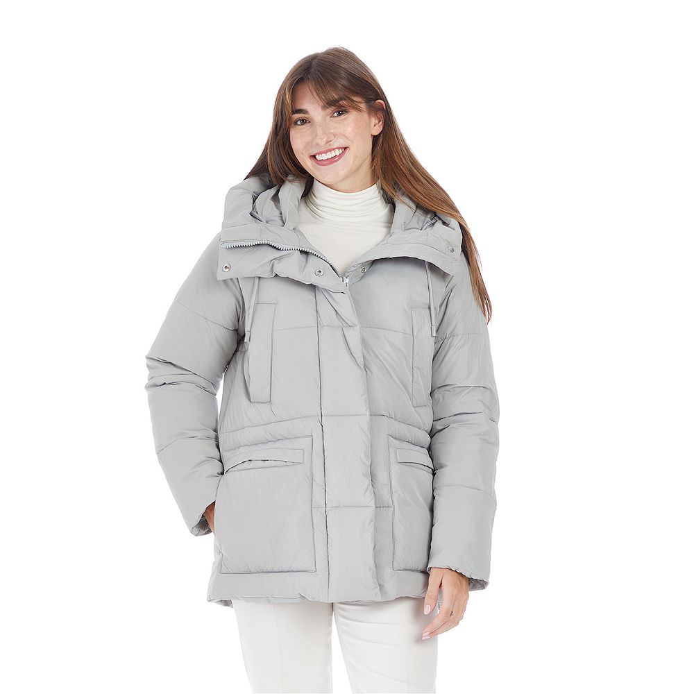 Women's Nine West Pillow Collar Quilted Puffer Jacket