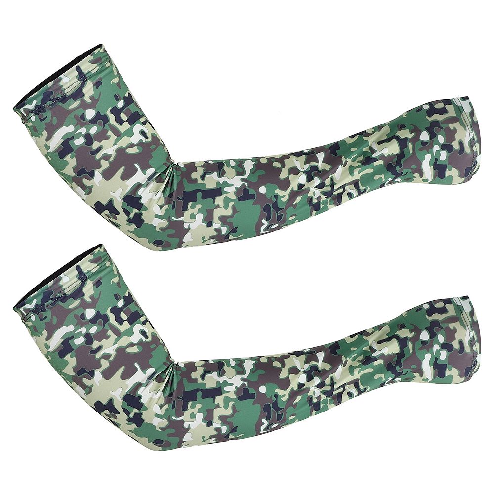 1 Pair Camouflage Sun Protection Arm Elbow Compression Sleeve, Cooling ...