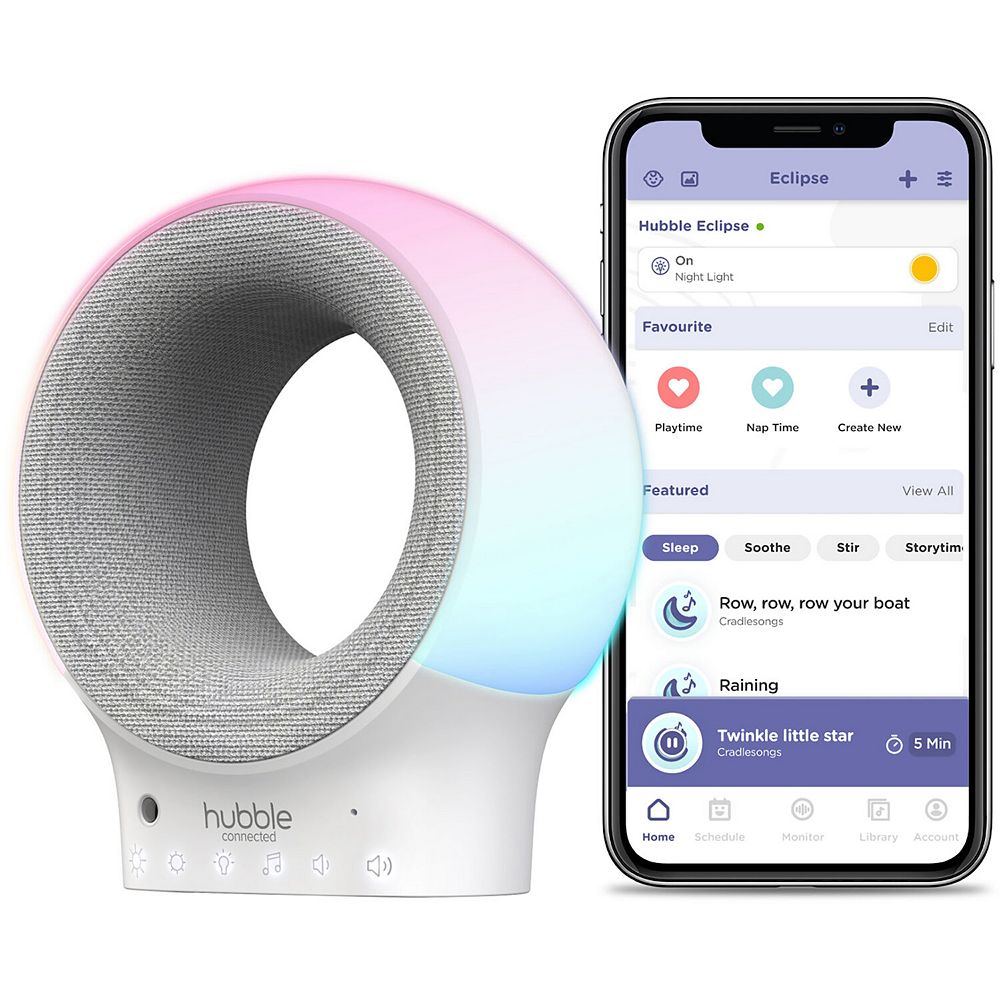 Hubble Connected Eclipse Smart Wi-Fi Audio Monitor and Soother Machine
