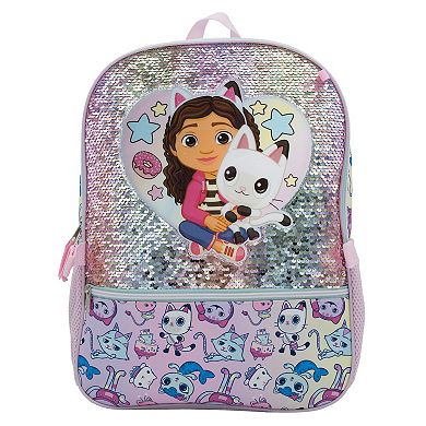 5-Piece Gabby's Dollhouse Backpack Set