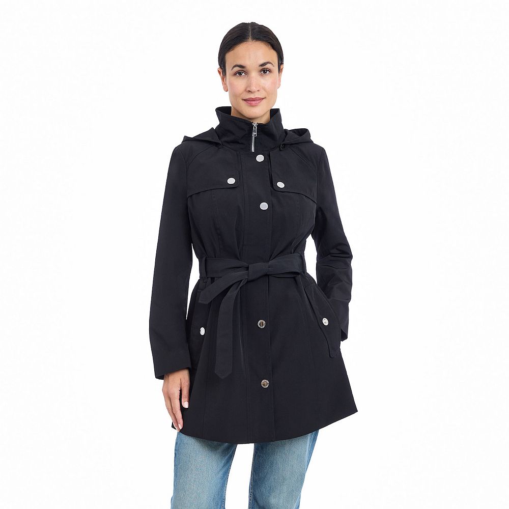 Women's London Fog Zip Front Raincoat