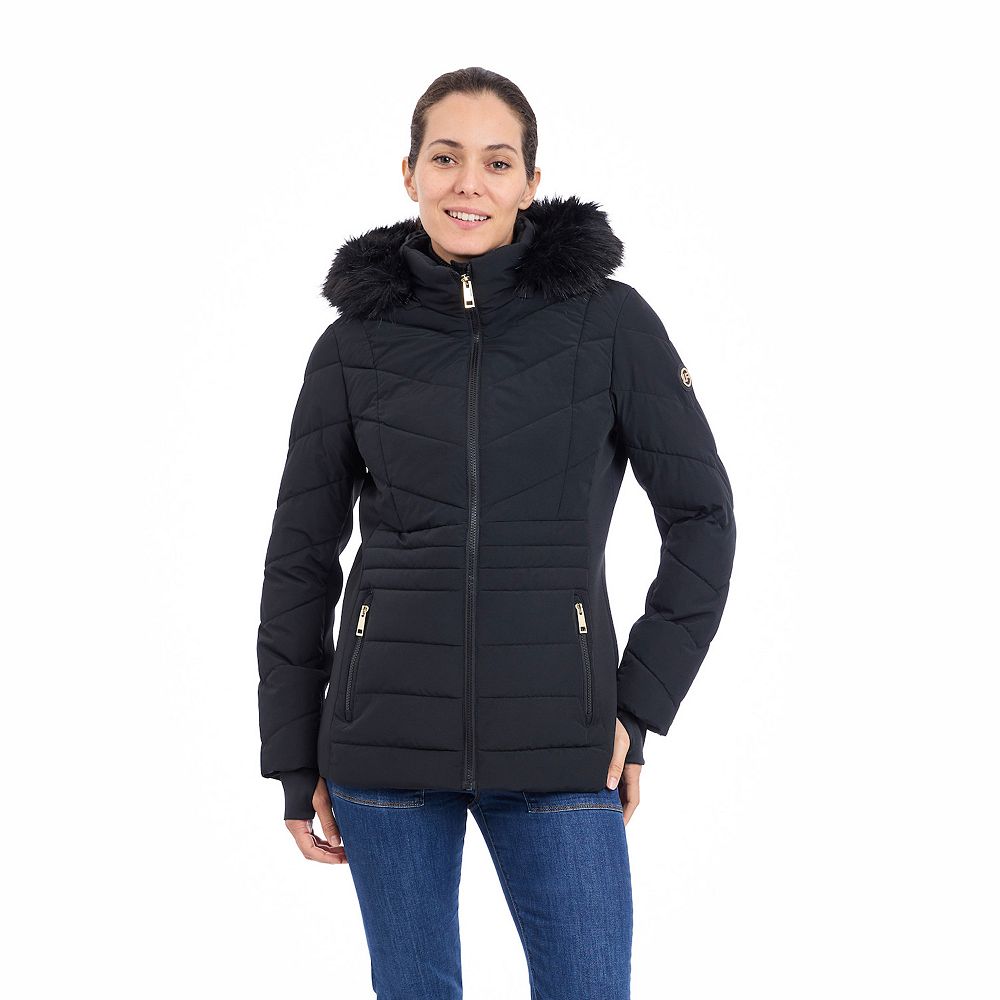 Women's London Fog Promo Fitted Puffer Jacket