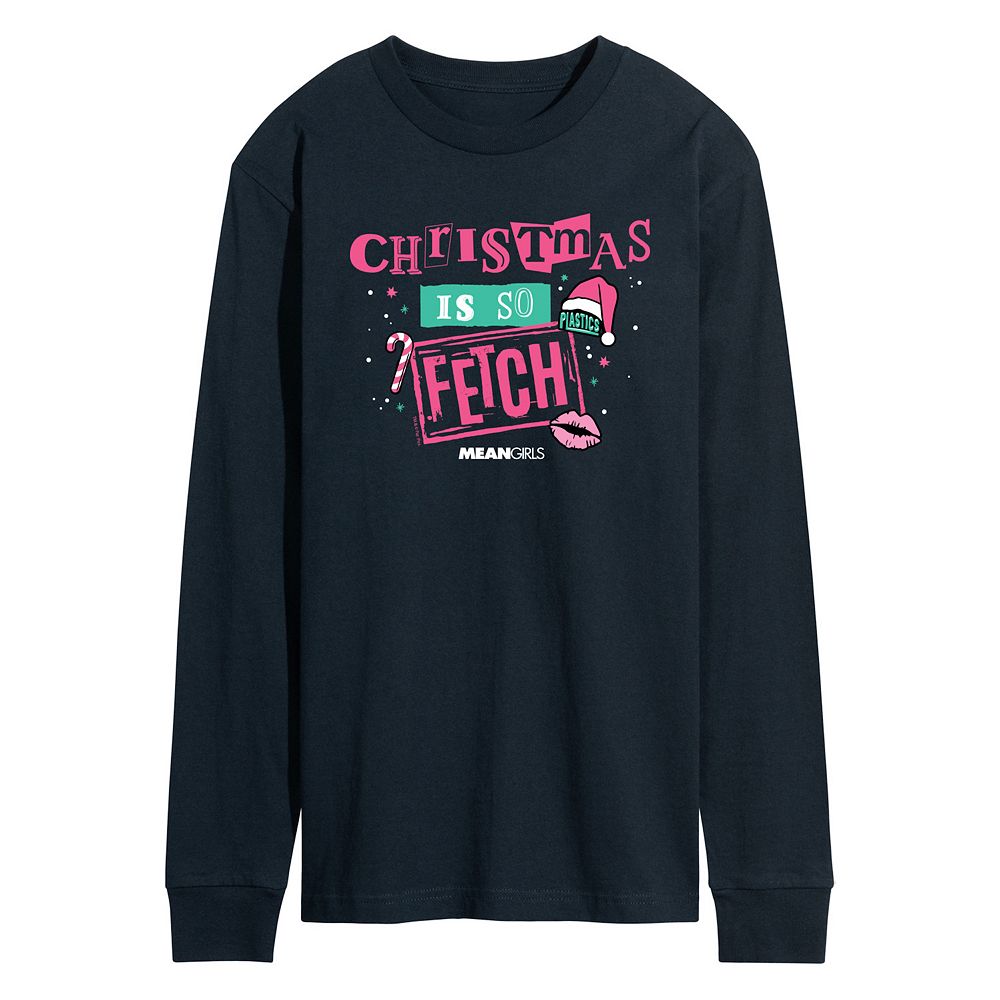 Men's Mean Girls Christmas Is So Fetch Long Sleeve Graphic Tee