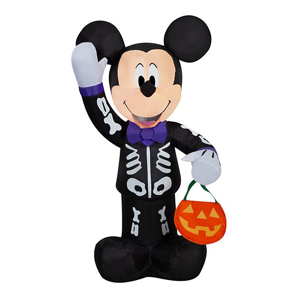 Disney's Mickey Mouse in Skeleton Costume 3.5-ft Inflatable Outdoor Decor