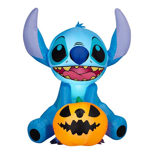 Disney's Lilo & Stitch Halloween Stitch with Jack-O'-Lantern Inflatable ...