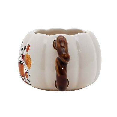 Celebrate Together™ Fall Floral Pumpkin Figural Mug