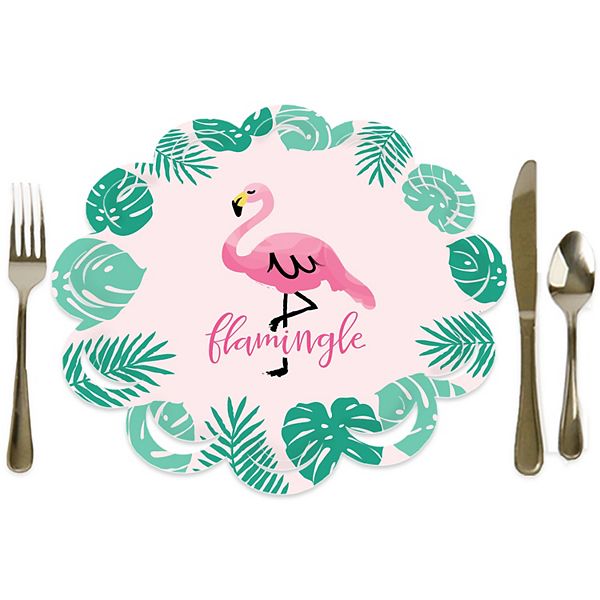 Big Dot Of Happiness Pink Flamingo Tropical Party Table Decor Chargers ...