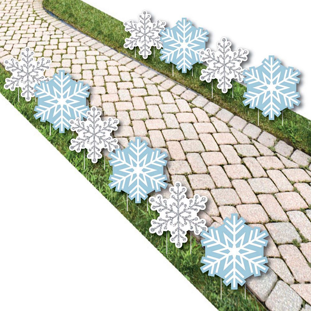 Big Dot of Happiness Winter Wonderland - Snowflake Lawn Outdoor Holiday ...