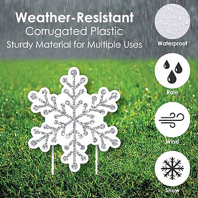 Big Dot of Happiness Winter Wonderland - Snowflake Lawn Outdoor Holiday ...