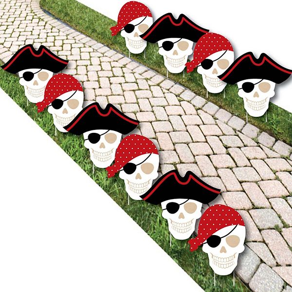 Big Dot Of Happiness Beware Of Pirates Lawn Outdoor Pirate Birthday
