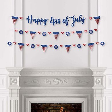 Big Dot Of Happiness 4th Of July - Independence Day Letter Banner Decor ...