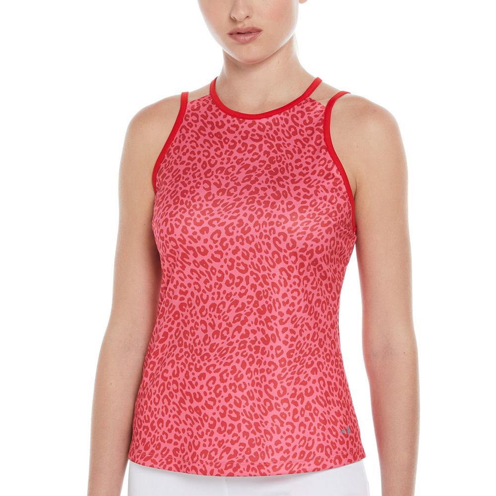 Women's Grand Slam Animal Print Strappy Tennis Tank Top