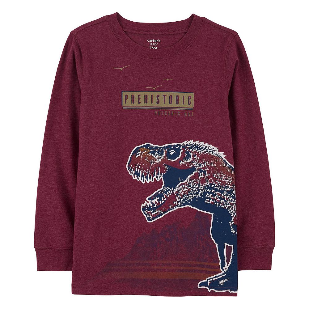 Boys 4-14 Carter's Graphic Print Jersey Long Sleeve Tee