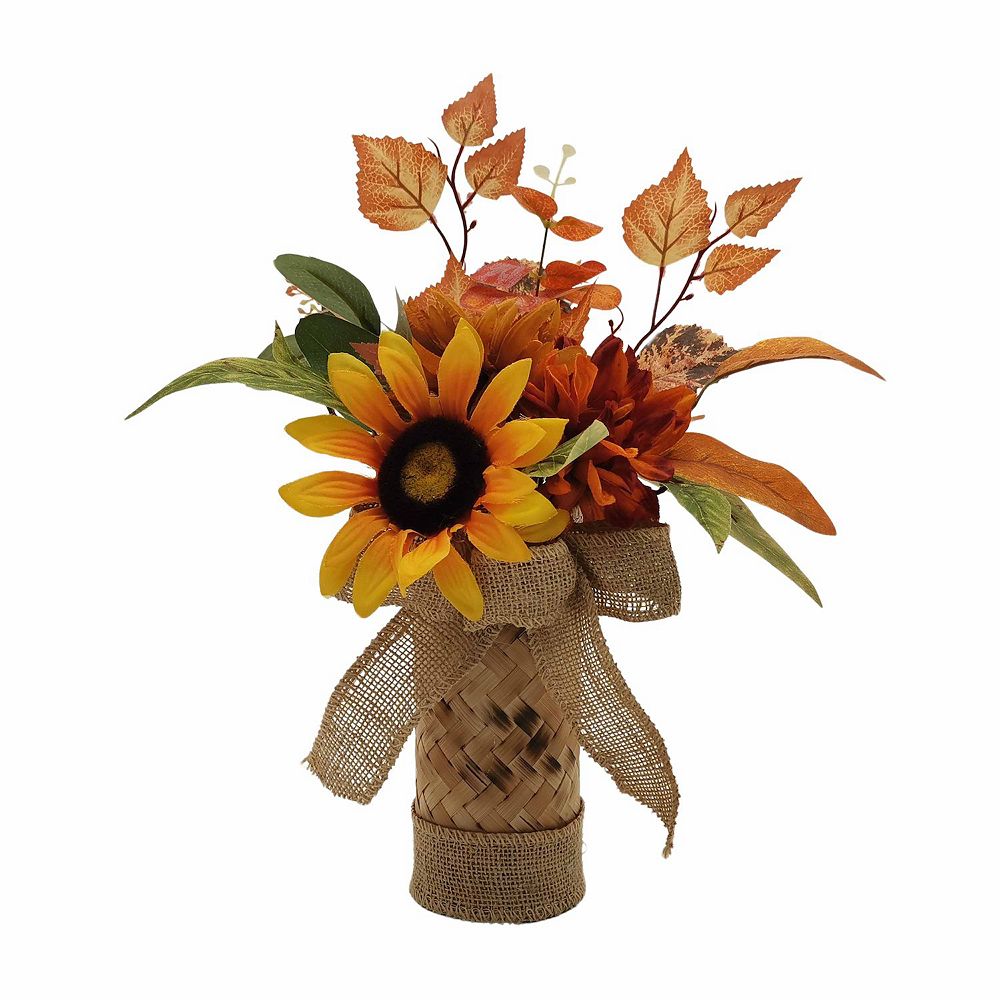 Artificial Sunflower Mixed Botanical Stack Floral Arrangement