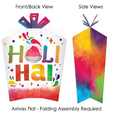Big Dot Of Happiness Holi Hai Decor Festival Of Colors Party Fold ...